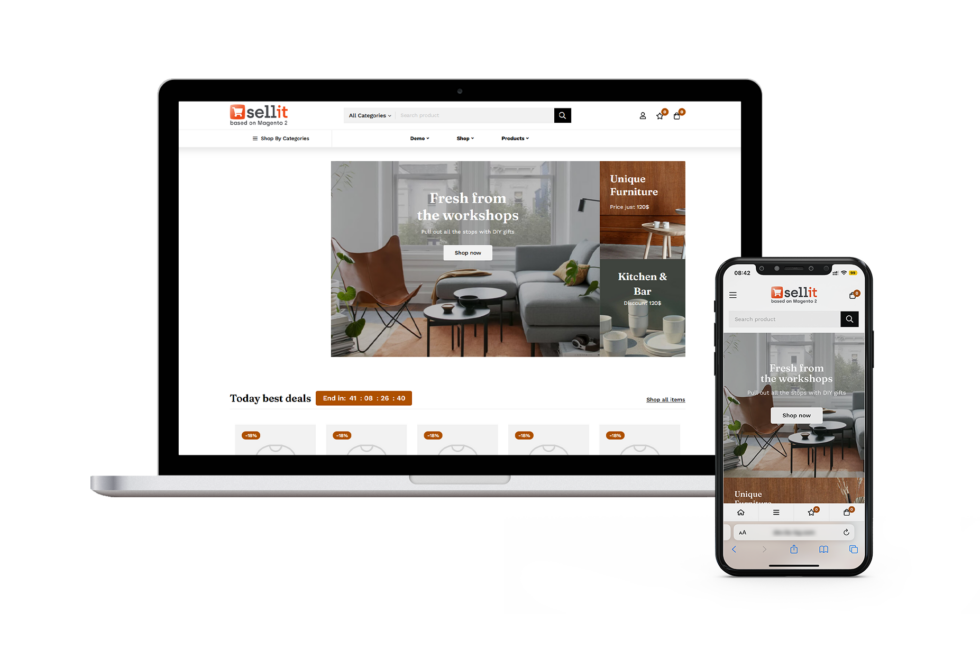 sellit - Online shop based on Magento 2